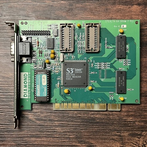 Diamond Stealth 64 DRAM 1MB PCI Video Card S3 Trio64 VGA For DOS Gaming ...