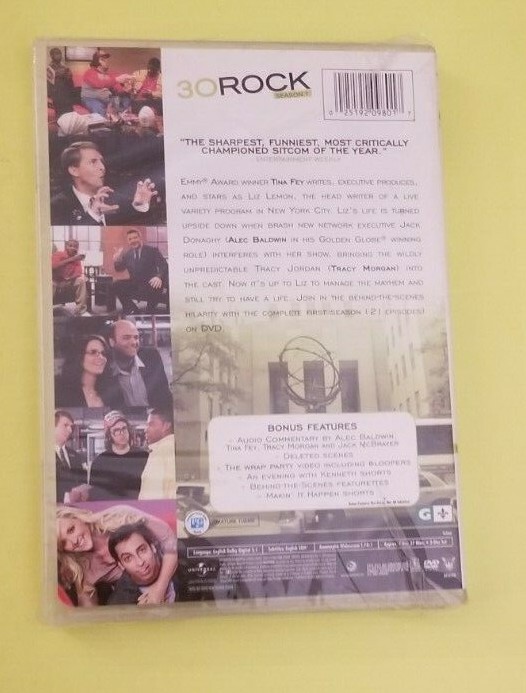 30 ROCK - SEASON 1 - DVD - 3 Disc Set - NEW Sealed | eBay