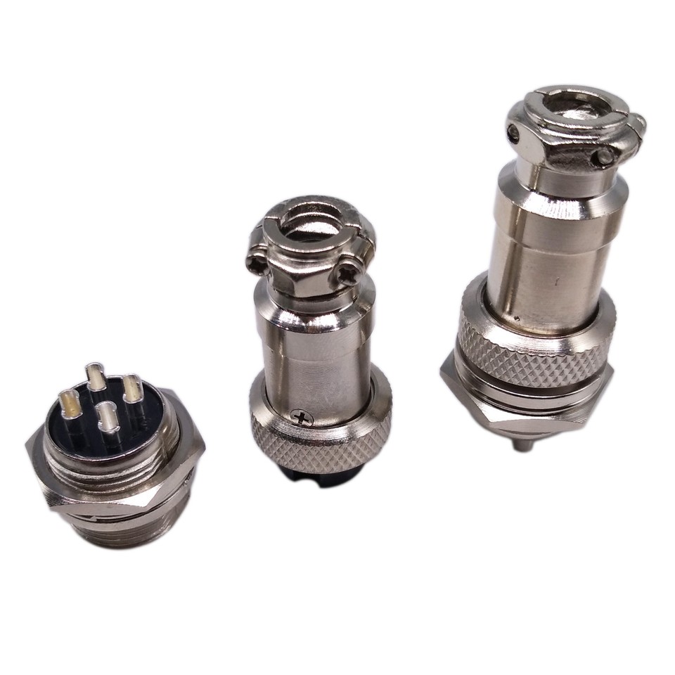 US Stock 5 Pair Aviation Plug 4 Pin Male Female Panel Wire Connector ...