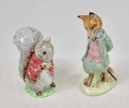 2 Beswick Beatrix Potter 1954 Fox 1948 Timmy Tiptoes figurines | eBay