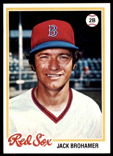 1978 TOPPS JACK BROHAMER. BOSTON RED SOX #416 | eBay