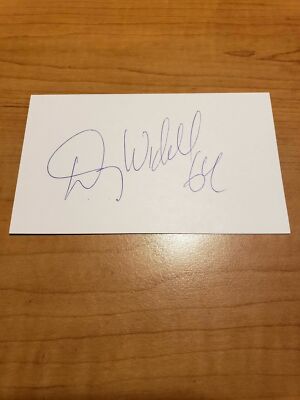 DOUG WIDELL - FOOTBALL - AUTOGRAPH SIGNED - INDEX CARD -AUTHENTIC ...