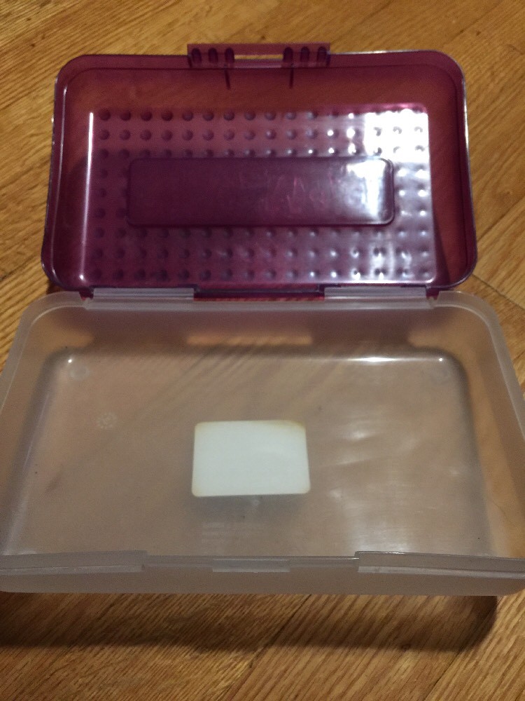 SPACEMAKER ~ VTG 1990's Purple Sheer Hard Pencil Box School Art ~ 8x5x2 ...