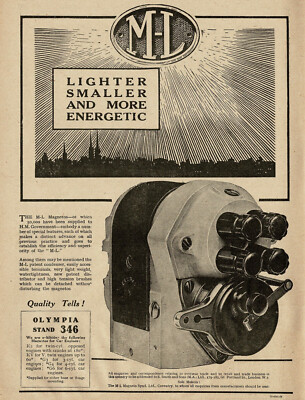 Rare Antique M-L Car Magneto ML Auto Parts Vintage Print Ad | eBay