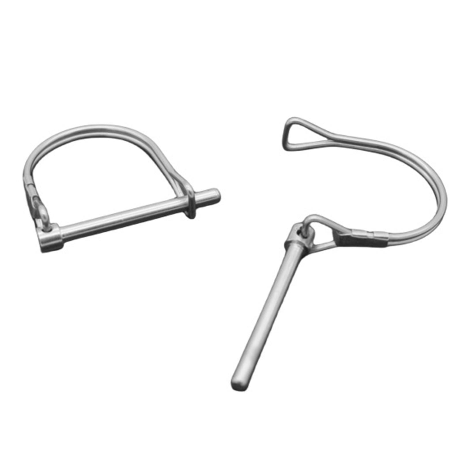 Safety Coupler Pin Heavy Duty D Shaped Pin 316 Stainless Steel Wire ...