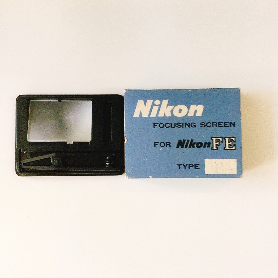 Rare Nikon Focusing Screen For Nikon FE Type E grid matte English ...