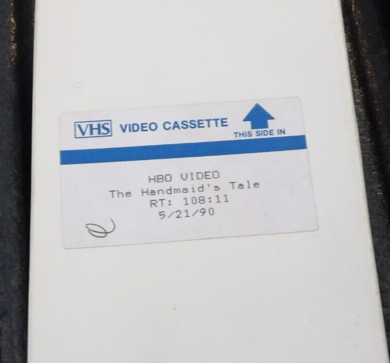The Handmaids Tale VHS HBO Movie Natasha Richardson 1990-Screener Copy ...