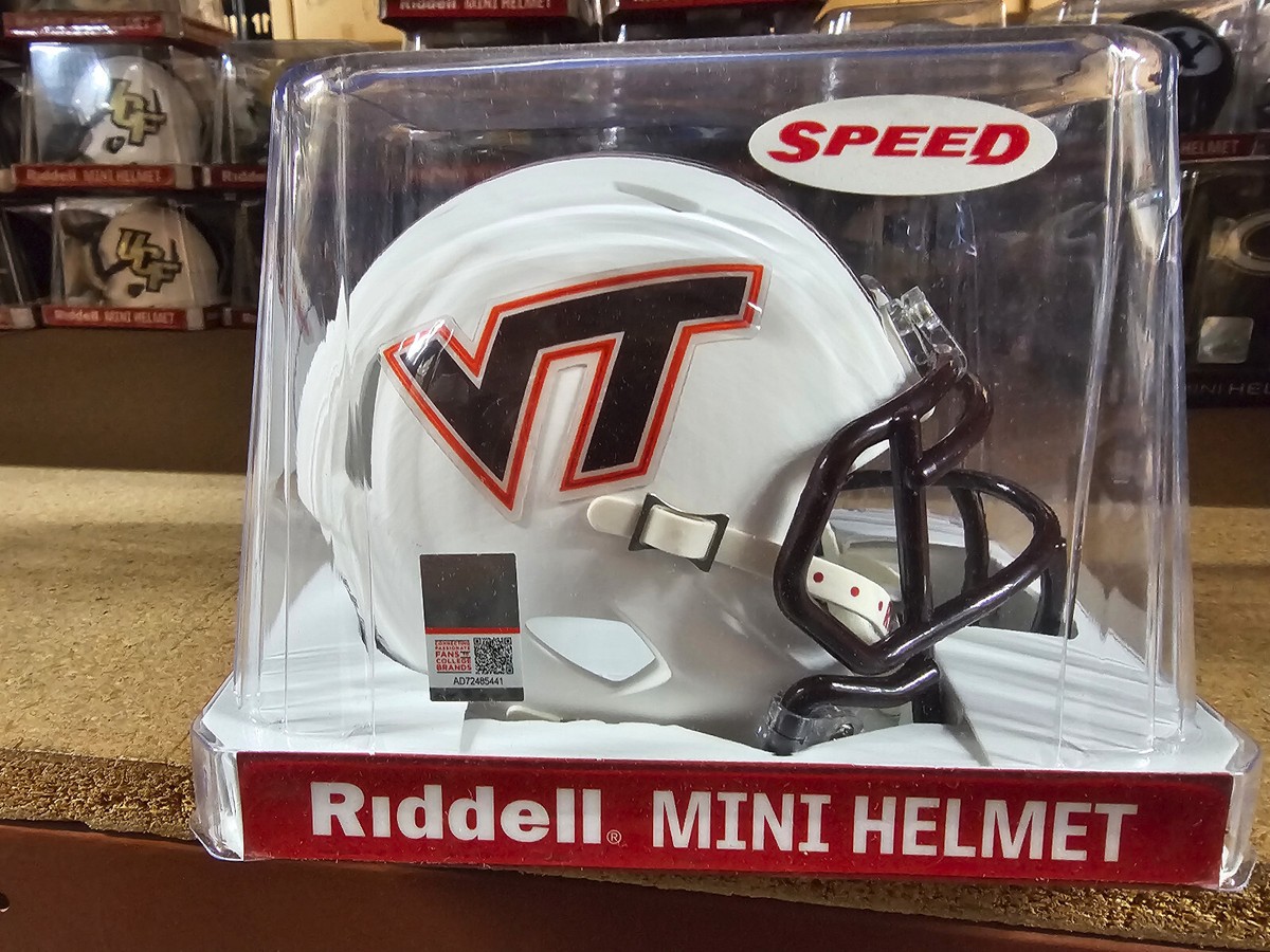 Virginia Tech Mini Virginia Tech Hokies CUSTOM Matte White Stars