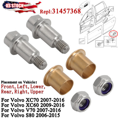 2x For Volvo Hinge Repair Kit 31457368 Door Hinge Fix for XC70, S80 ...