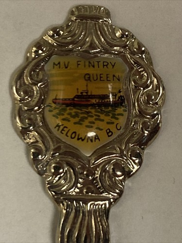 Vintage Souvenir Spoon Collectible M.V Fintry Queen Kelowna B C Canada ...