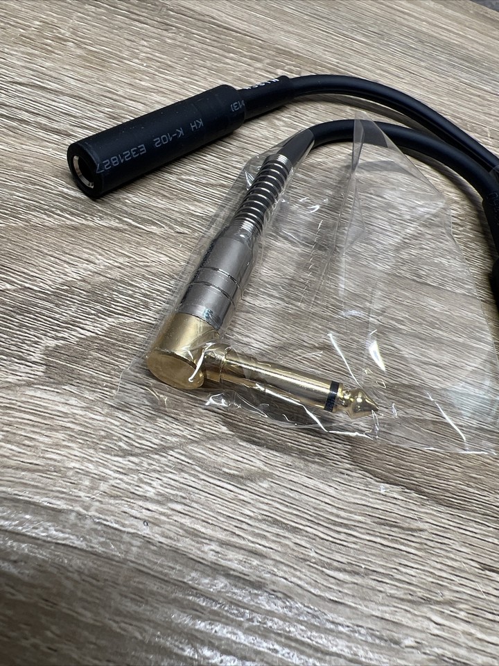 Thin Plug Right Angle Guitar Adapter save Place, 1/4 TS Female to Male ...