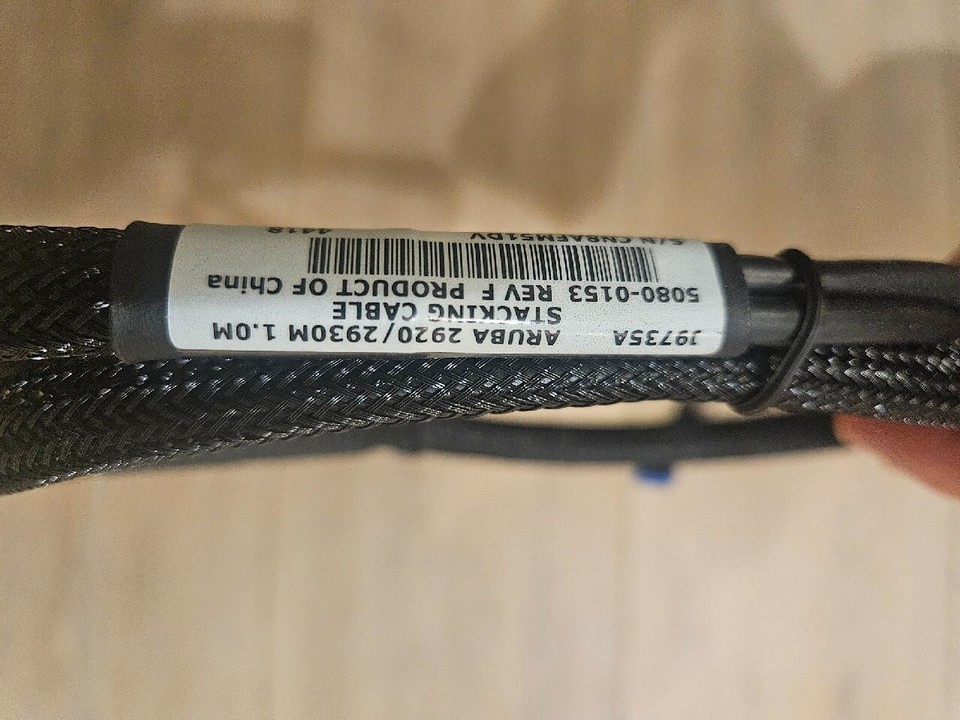 HPE Aruba 2920 / 2930M 1.0M Stacking Cable (J9735A) | eBay