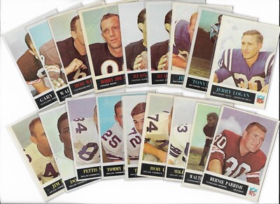 1965 Philadelphia Football Singles Complete Your Set VG*EX*NM Free ...
