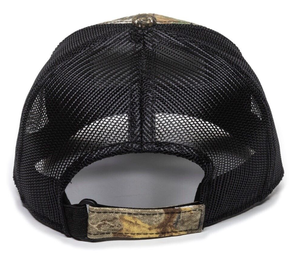 REALTREE EDGE CAMO BONE COLLECTOR ANTLER LOGO MESH TRUCKER SNAPBACK HAT ...