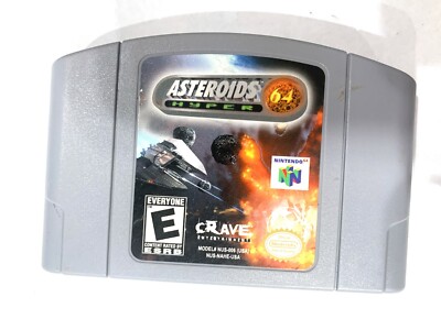 Asteroids Hyper 64 NINTENDO N64 Game Tested + Working & Authentic ...
