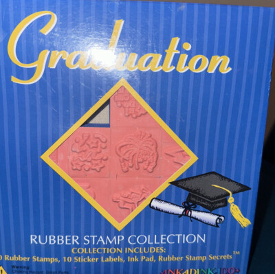 New Sealed Graduation 10 Rubber Stamp Set Collection by Inkadinkado | eBay