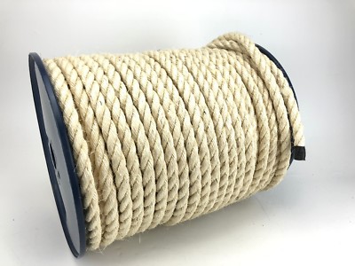 100M Trade Reels Natural Sisal Decking Rope 6mm 8mm 10mm 12mm 14mm 16mm ...