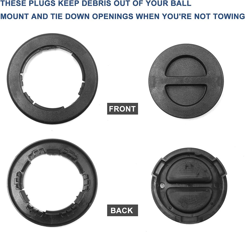 Wheel/Gooseneck Bed Plug Covers Kit For 2014-2019 Ram 2500 3500 5th ...