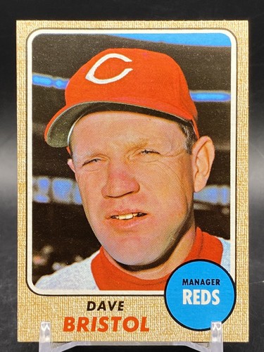 1968 Topps Baseball #148 Dave Bristol Cincinnati Reds Vintage Baseball ...