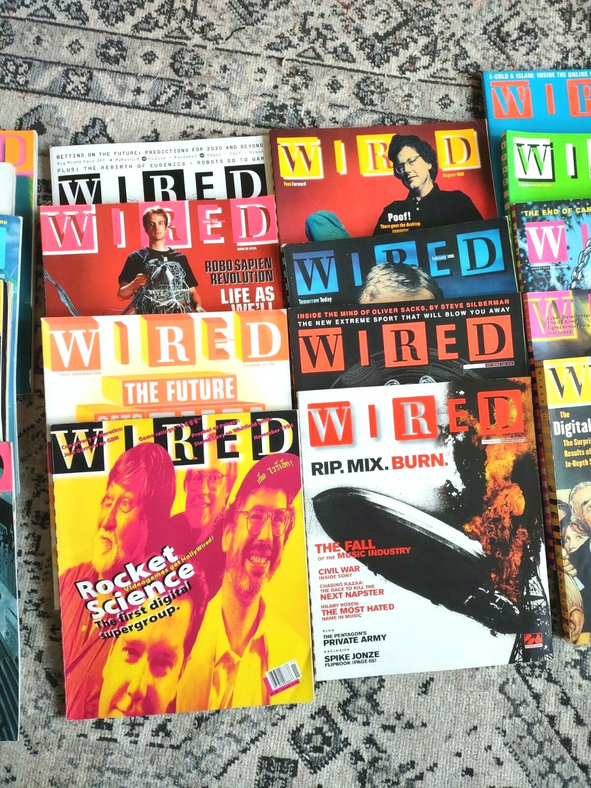 Lot of Wired Magazines- New/ Well preserved condiition 1990s-2000's. 22 ...