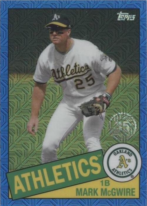 2020 Topps - Silver Pack 1985 Topps Chrome Baseball Mark McGwire #85C ...