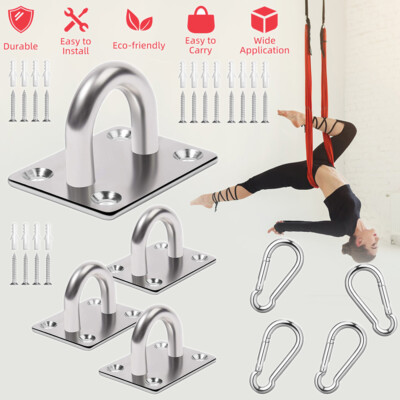 Stainless Steel Pad Eye Plate Staple Ring Hook Oblong Marine Hardware ...
