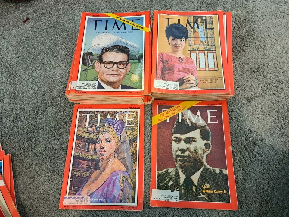 Huge Lot 59 Vintage Time Magazines From 1960s | eBay