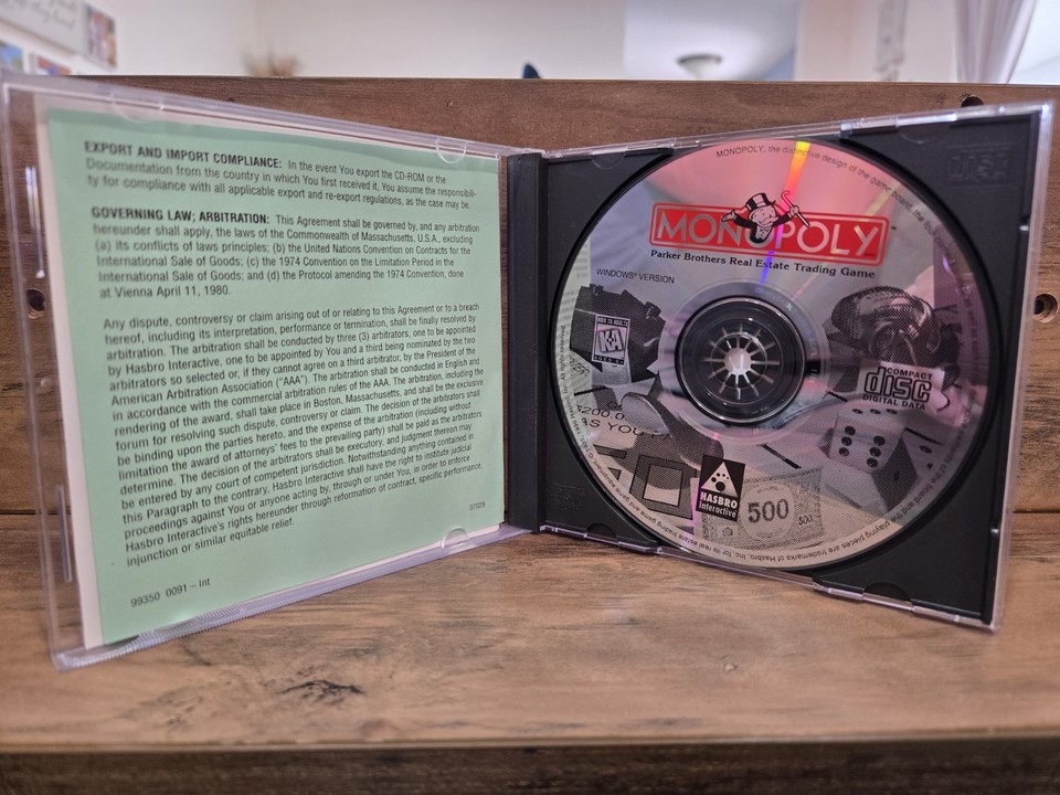 Monopoly CD-ROM Hasbro Interactive Windows Westwood Studios PC | eBay