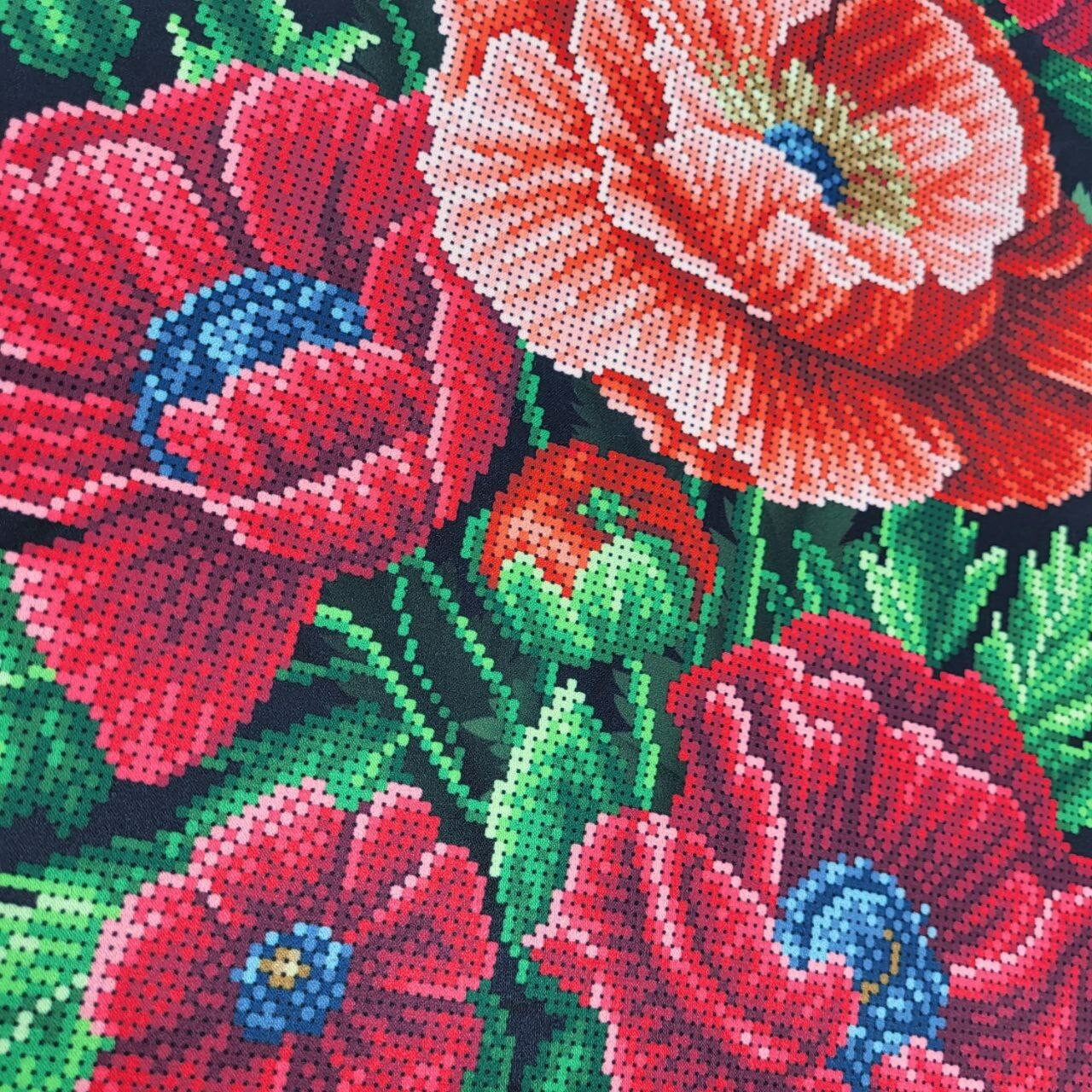Bead Embroidery Kit Poppy DIY Craft Kit Bead Needlepoint t-1390 | eBay