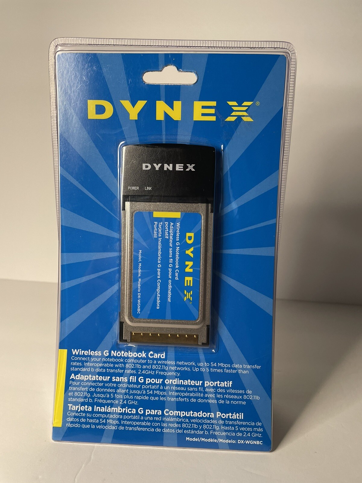 New Dynex PCMCIA CardBus 802.11g Wireless-G Wireless Notebook Card DX ...