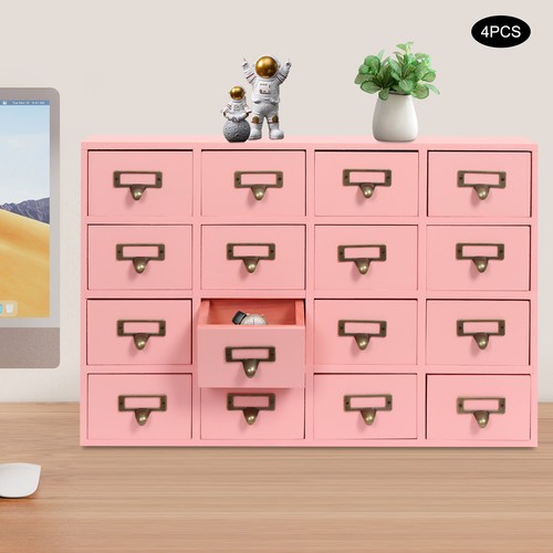 4 PCS Storage Cabinet 64-drawer Storage Box Hardware and Craft ...
