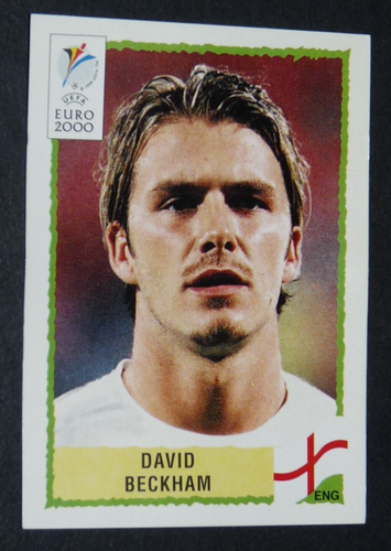 #85 DAVID BECKHAM ROOKIE ANGLETERRE ENGLAND PANINI FOOTBALL UEFA EURO ...