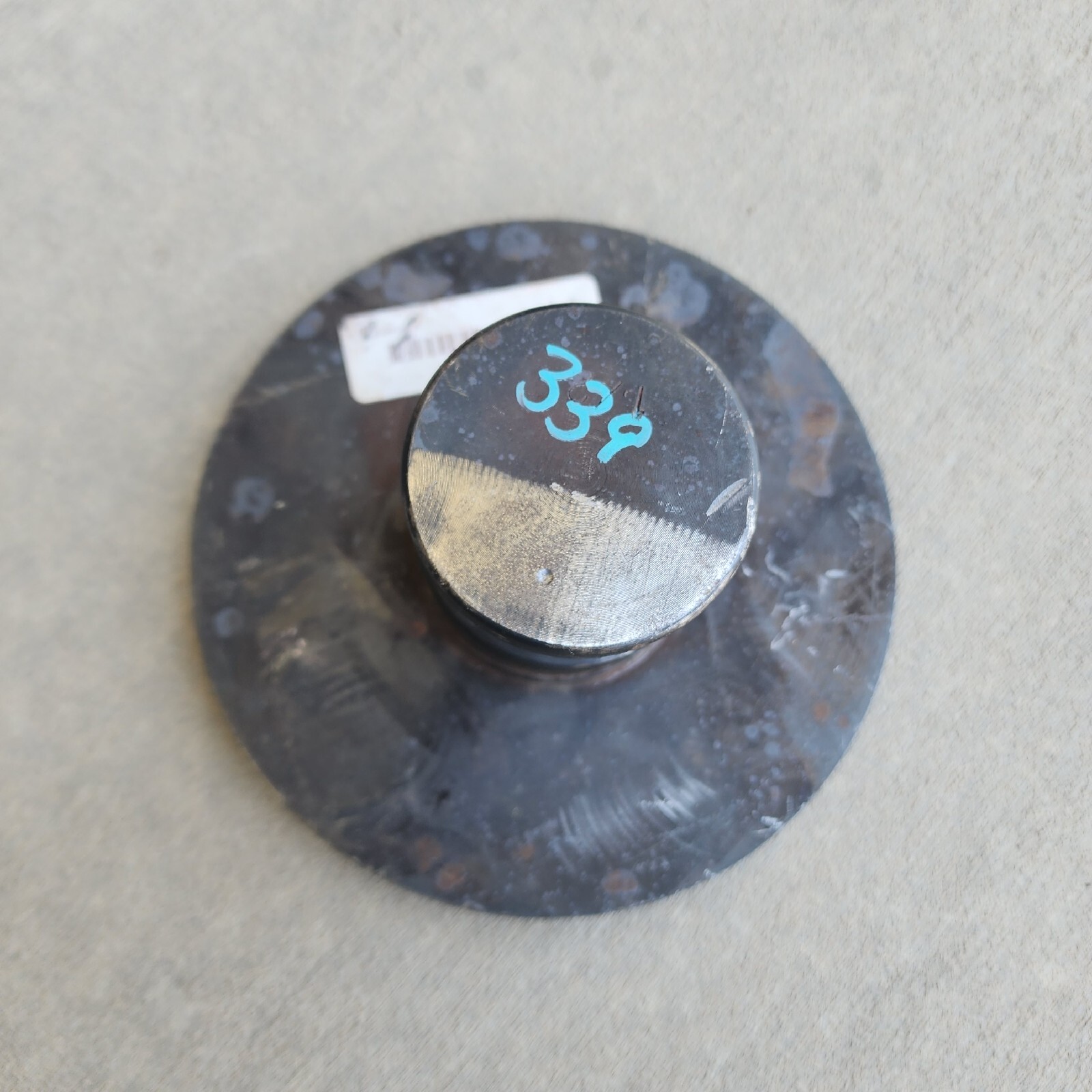 Trailer King Pin 2" w 3/8" Bolster Plate for 5th Wheel Gooseneck Made ...