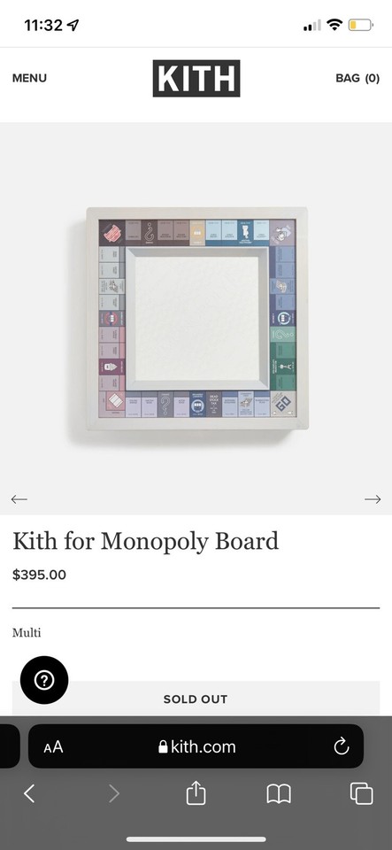 Kith For Monopoly Board - Kithmas 2021 **Confirmed Order** | eBay