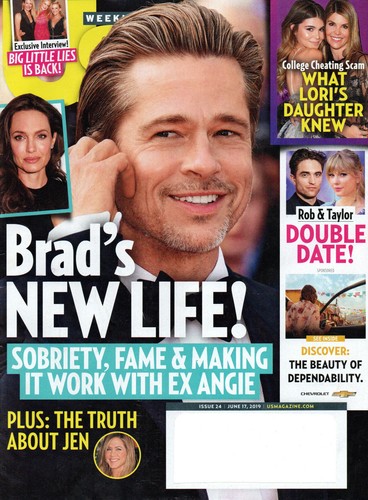 US WEEKLY June 17 2019 Brad Pitt Lori Loughlin Taylor Swift Justin ...