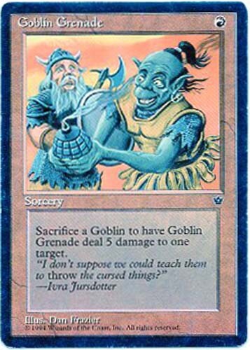 GOBLIN GRENADE X1 FALLEN EMPIRES MAGIC Mtg PLAYED CONDITION (PL) 1994 ...