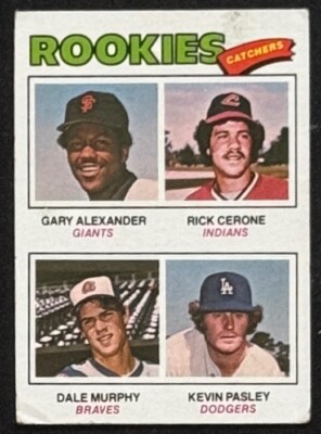 1977 Topps Dale Murphy, Rookie, #476, Atlanta Braves, VG+, Free ...