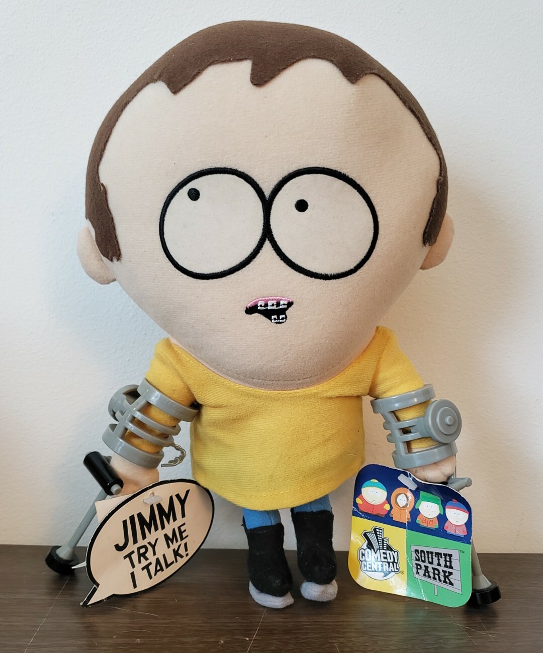 South Park 2002 Jimmy Valmer Plush w/ tags Rare Tested Working w/ new ...