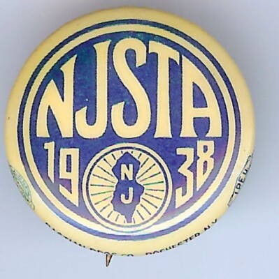 1938 NJSTA Pinback ~ New Jersey State Teachers Association Pin | eBay
