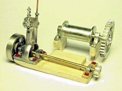 O/On30 Working Locomotive Winch Kit: 40 Piece Metal Kit makes two Steam ...