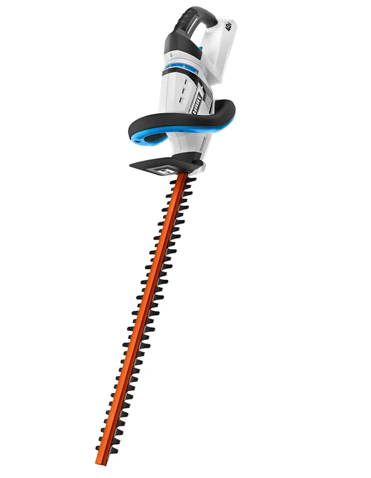 HART 40-Volt 24-inch Cordless Hedge Trimmer Kit, (1) 2.5Ah Lithium-Ion ...