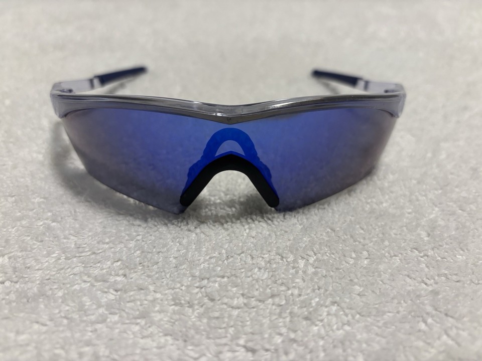 Oakley M Frame Gen 1 Crystal Clear Sunglasses - Blue Iridium Hybrid ...