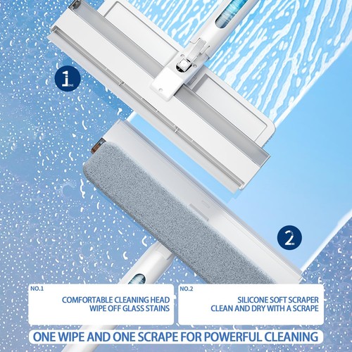 3 in 1 Window Cleaning Squeegee.Includes 9.6 inch Window Rubber ...