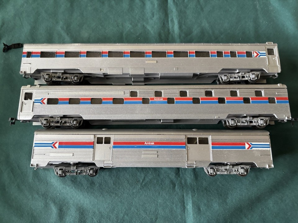 Four Con-Cor & Bachmann Aluminum Passenger Cars -Amtrak, HO | eBay