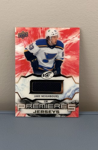 2021-22 Upper Deck Ice Jake Neighbours #134 (RC) Premier Jerseys Patch ...