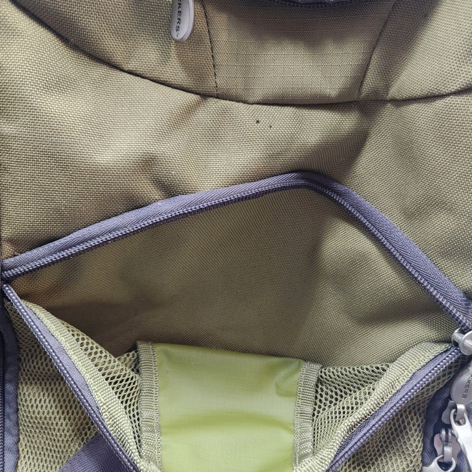 Dockers Rolling Backpack Green Wheeled Travel Bag Carry-On w ...