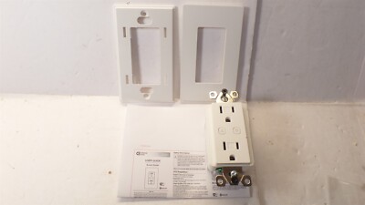 COMMERCIAL ELECTRIC HPKA315CWB HUBSPACE SMART 15A 120V WHITE DUPLEX ...