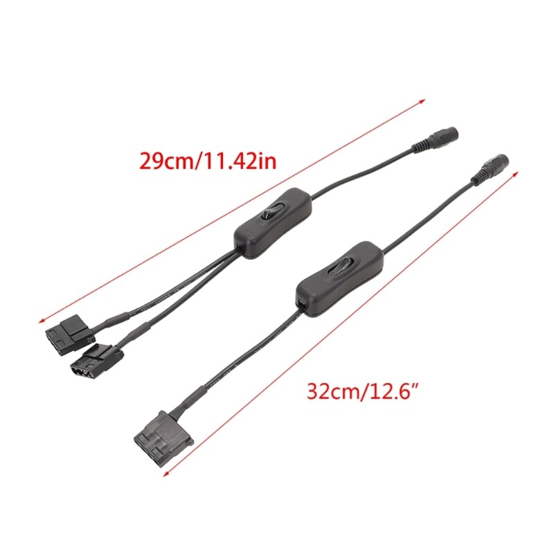 DC5.5x2.1mm to 4Pin for Molex PC Fan Power Cable for PC Case Fans Power ...