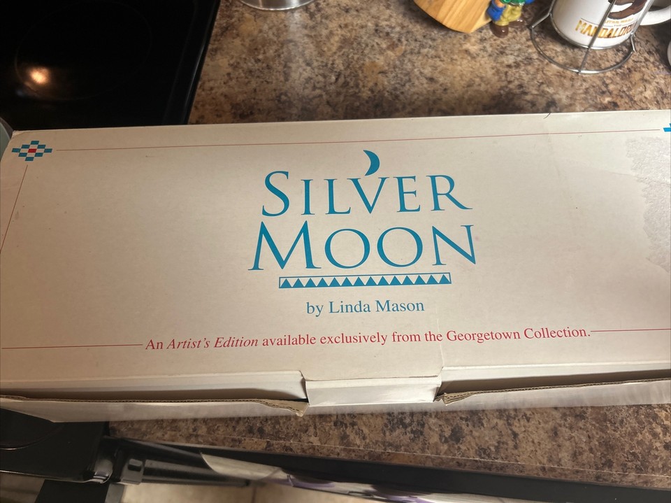 American Indian Princess Porcelain Doll Silver Moon 18" Authentic Linda ...
