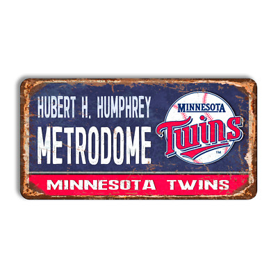Metal sign Minnesota Twins vintage Minnesota Twins home stadium street ...